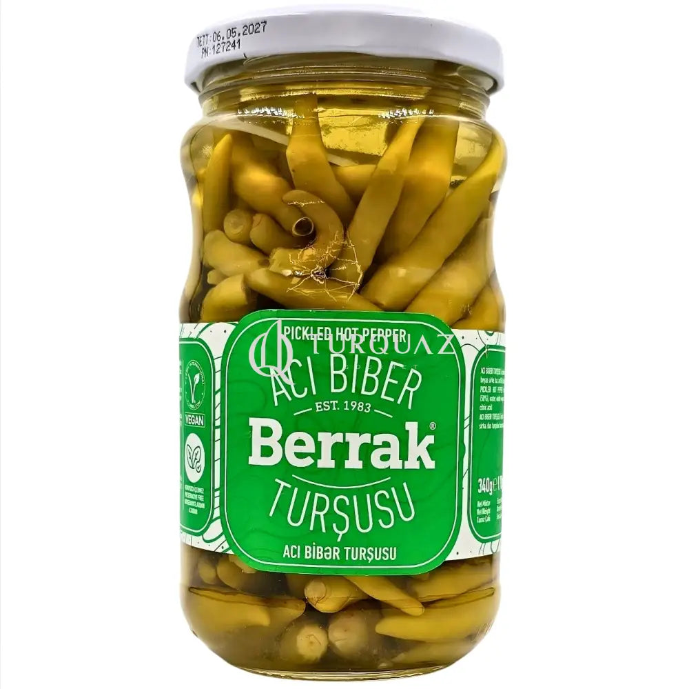 Berrak Hot Pepper Pickles 370g – Turquaz Gourmet L.L.C