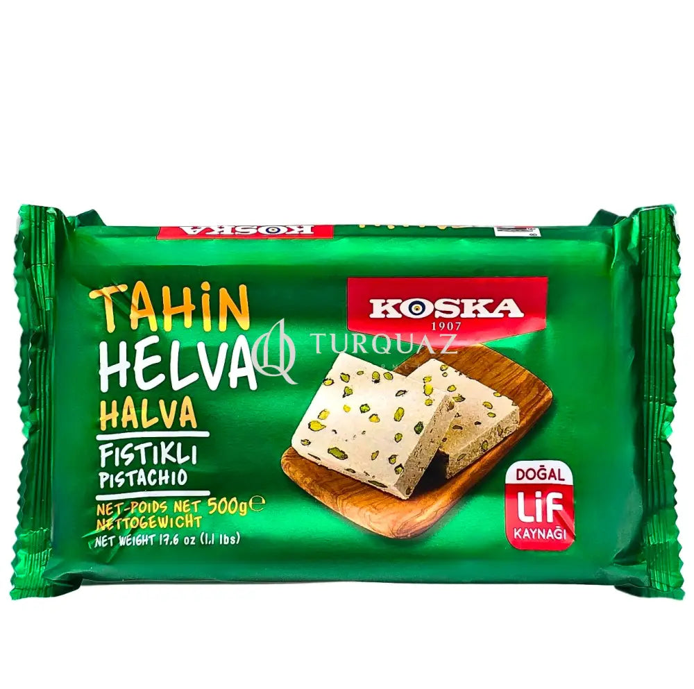 Koska Pistachio Halva 500g – Turquaz Gourmet L.L.C