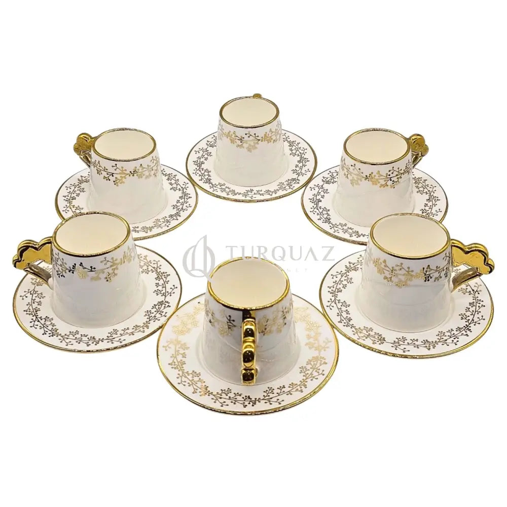 Paci Giselle Kitchenware Turskish Coffee Cup 6pcs – Turquaz Gourmet L.L.C