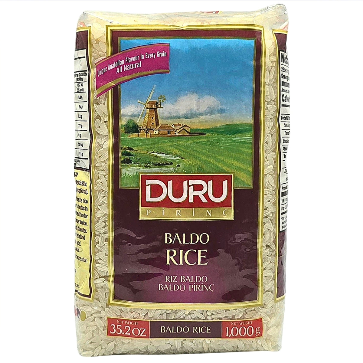 Duru Baldo Rice 1Kg – Turquaz Gourmet L.L.C